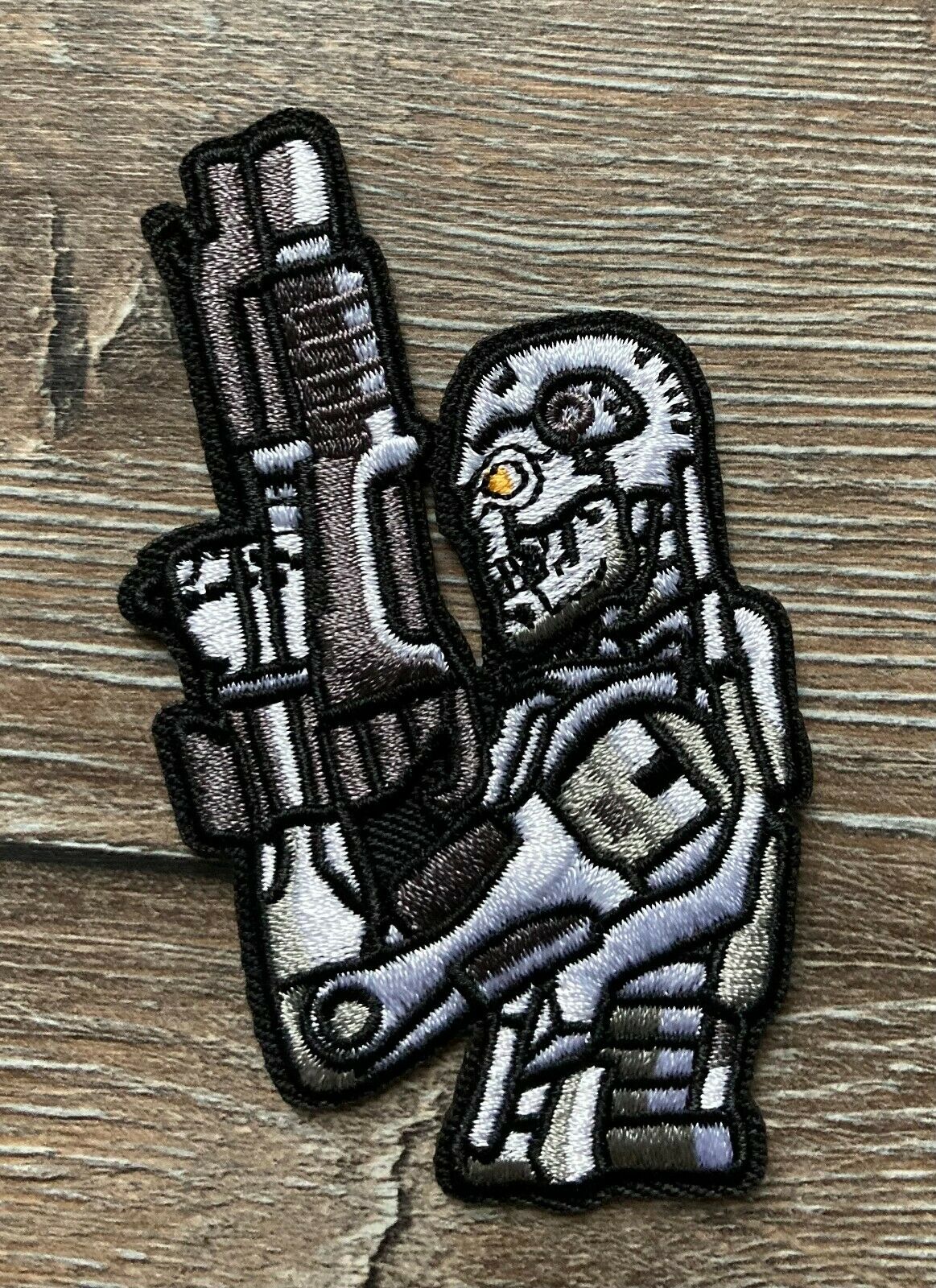 Terminator T-800 PATCH Aufnäher Bügelbild Film Movie Roboter ...